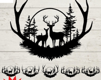 Detailed Deer Head Svg, Whitetail Deer SVG, Big Buck Digital Download ...