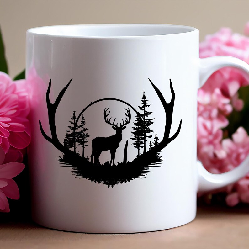 Detailed Deer Head Svg, Whitetail Deer SVG, Big Buck Digital Download ...