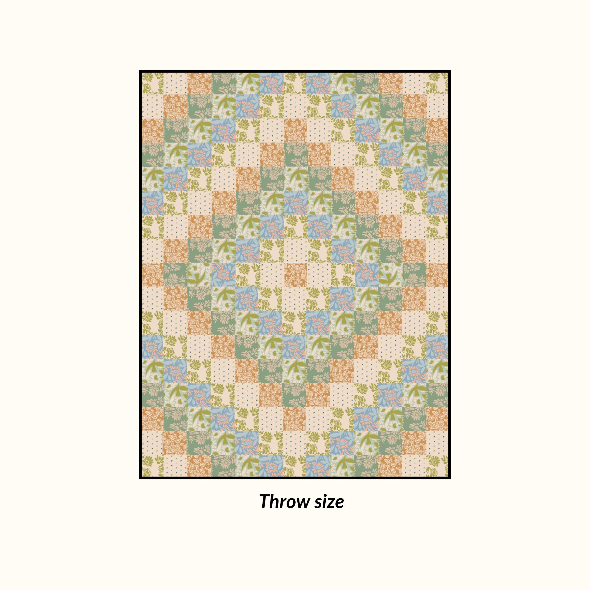 Oasis Quilt Pattern: Easy Beginner Quilting (PDF Pattern) - Etsy