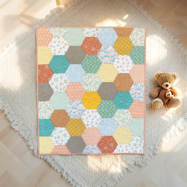 Easy Baby Quilt Pattern PDF: Beginner-friendly Digital Guide - Etsy