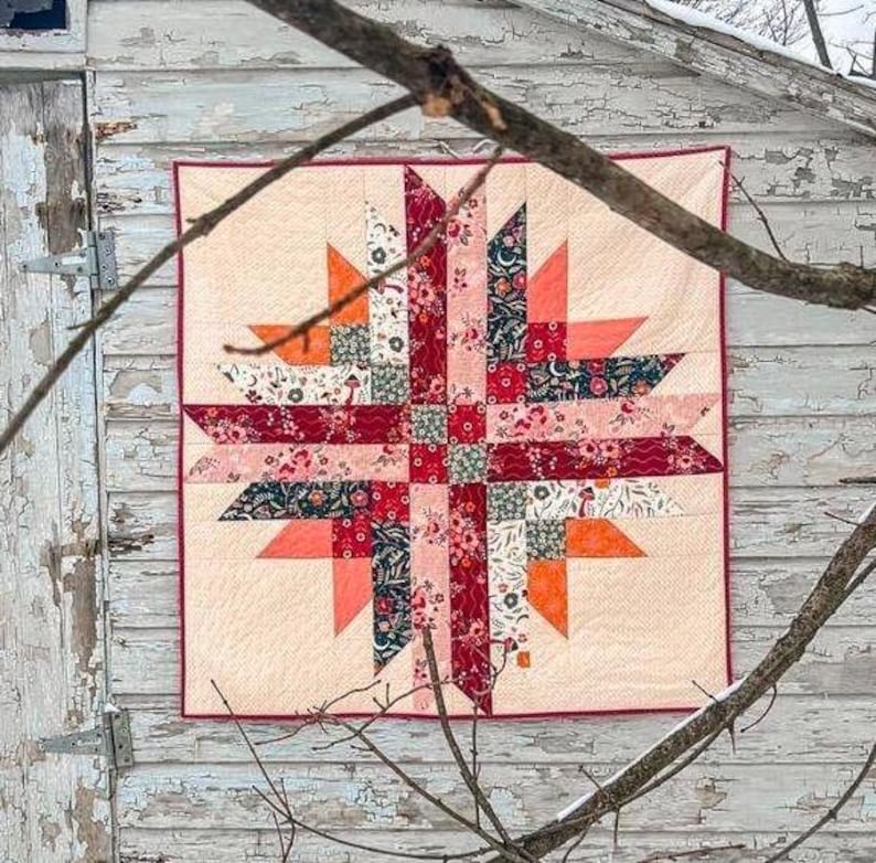 Astrodelic Compass Quilt Pattern: Modern Geometric Design (PDF Download ...