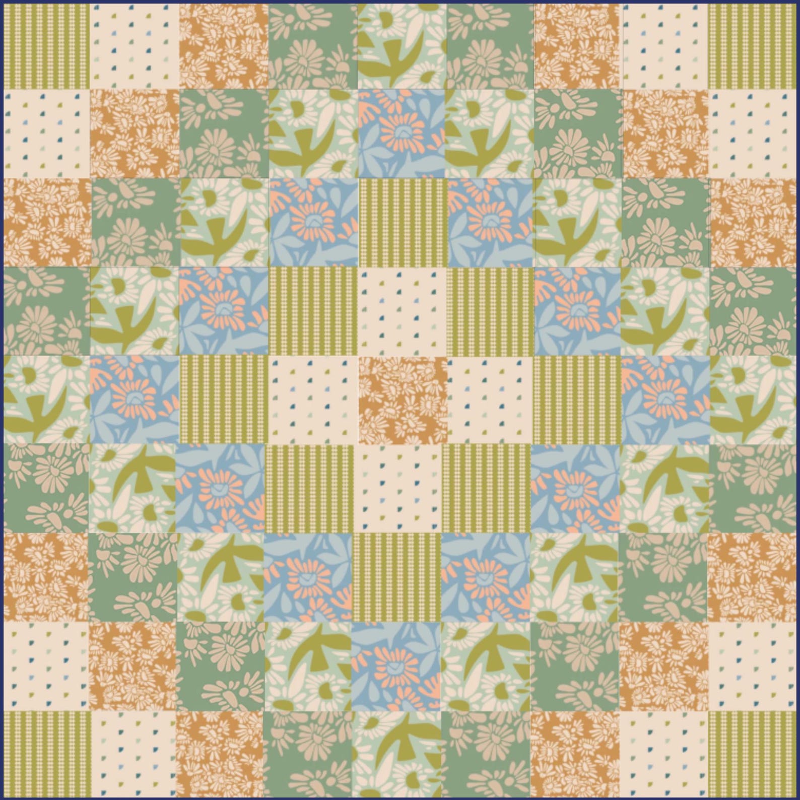 Oasis Quilt Pattern: Easy Beginner Quilting (PDF Pattern) - Etsy
