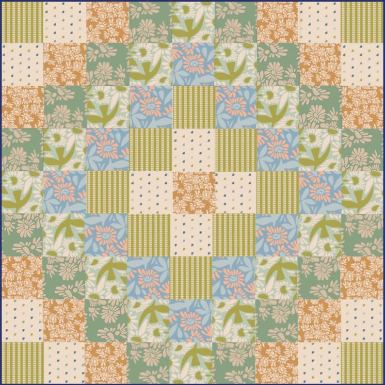 Oasis Quilt Pattern: Easy Beginner Quilting (PDF Pattern) - Etsy