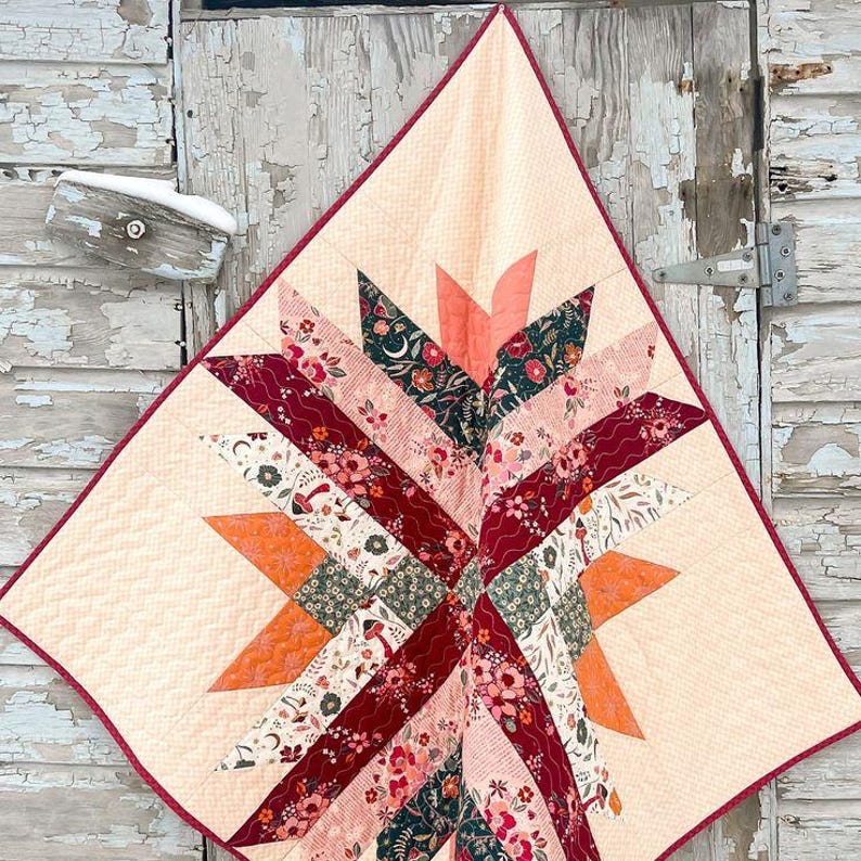 Astrodelic Compass Quilt Pattern: Modern Geometric Design (PDF Download ...