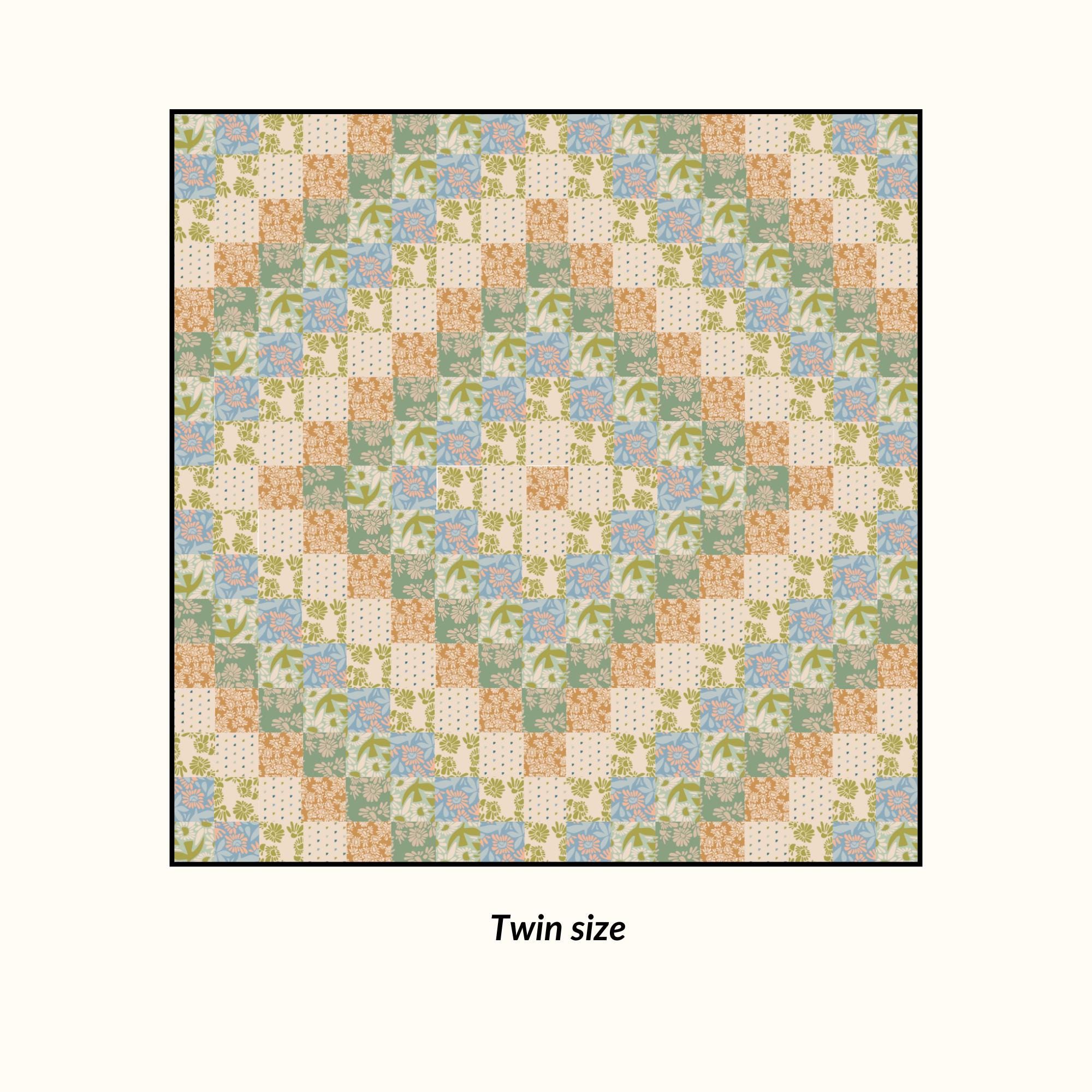 Oasis Quilt Pattern: Easy Beginner Quilting (PDF Pattern) - Etsy