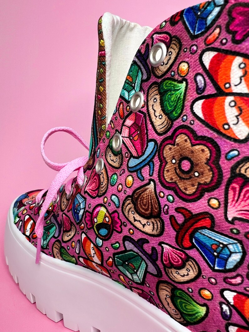 Candy Coated Sweet Tooth Cute Custom Hand Drawn Kawaii Art Platform ...