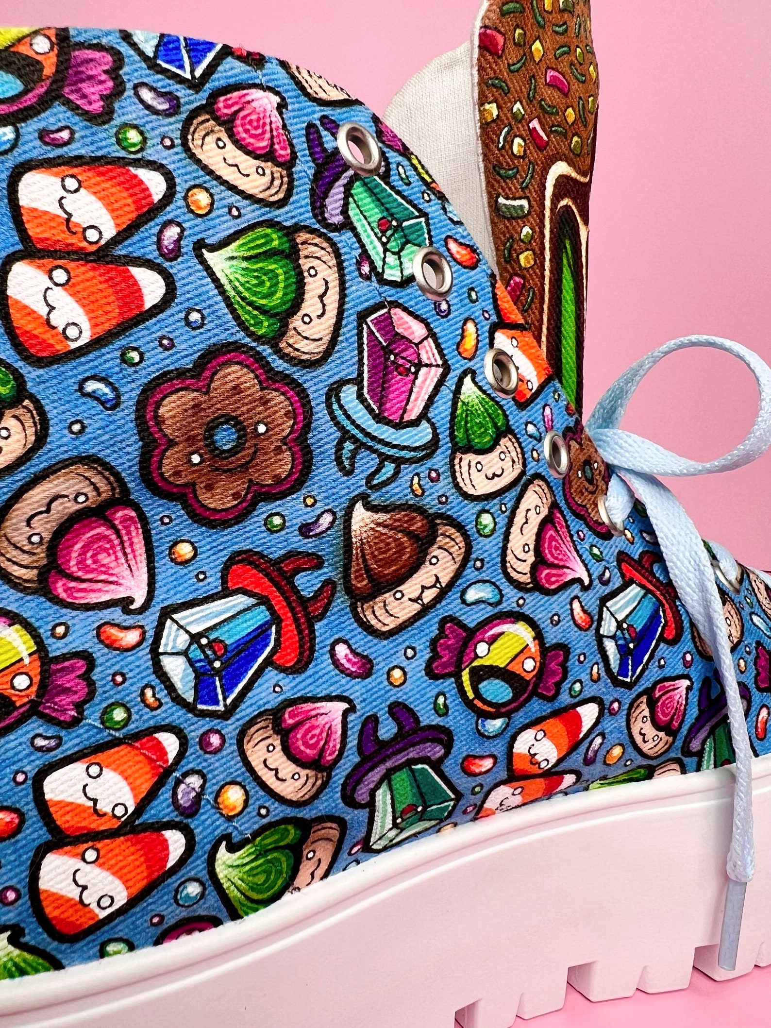 Candy Coated Sweet Tooth Cute Custom Hand Drawn Kawaii Art Platform ...