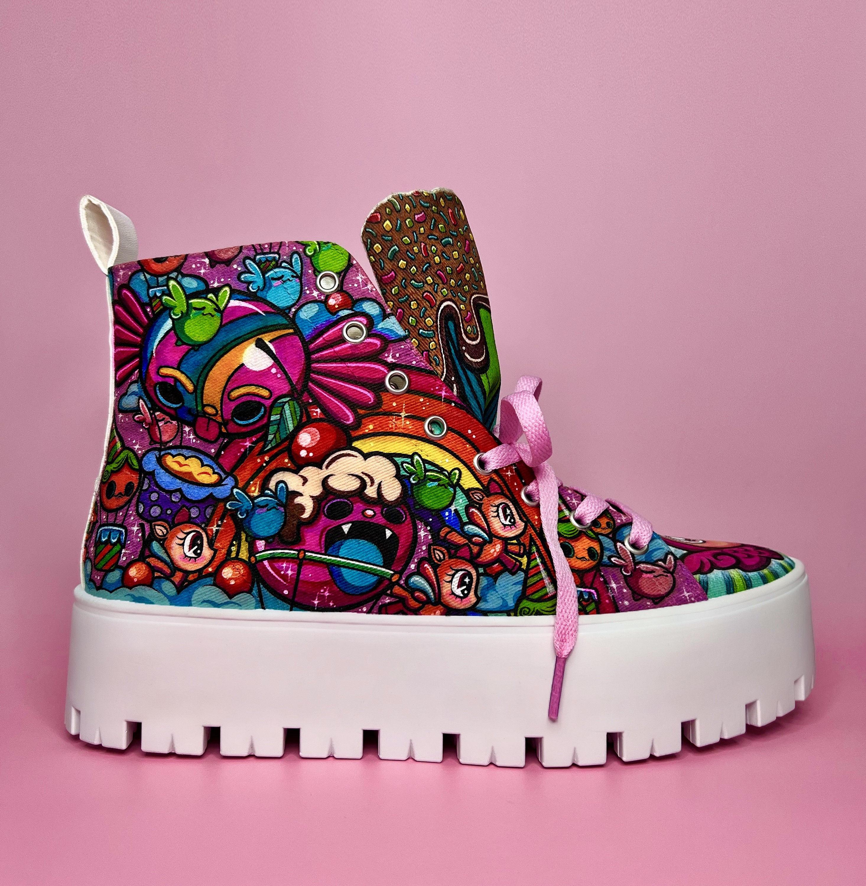 Candy Coated Sweet Tooth Cute Custom Hand Drawn Kawaii Art Platform ...