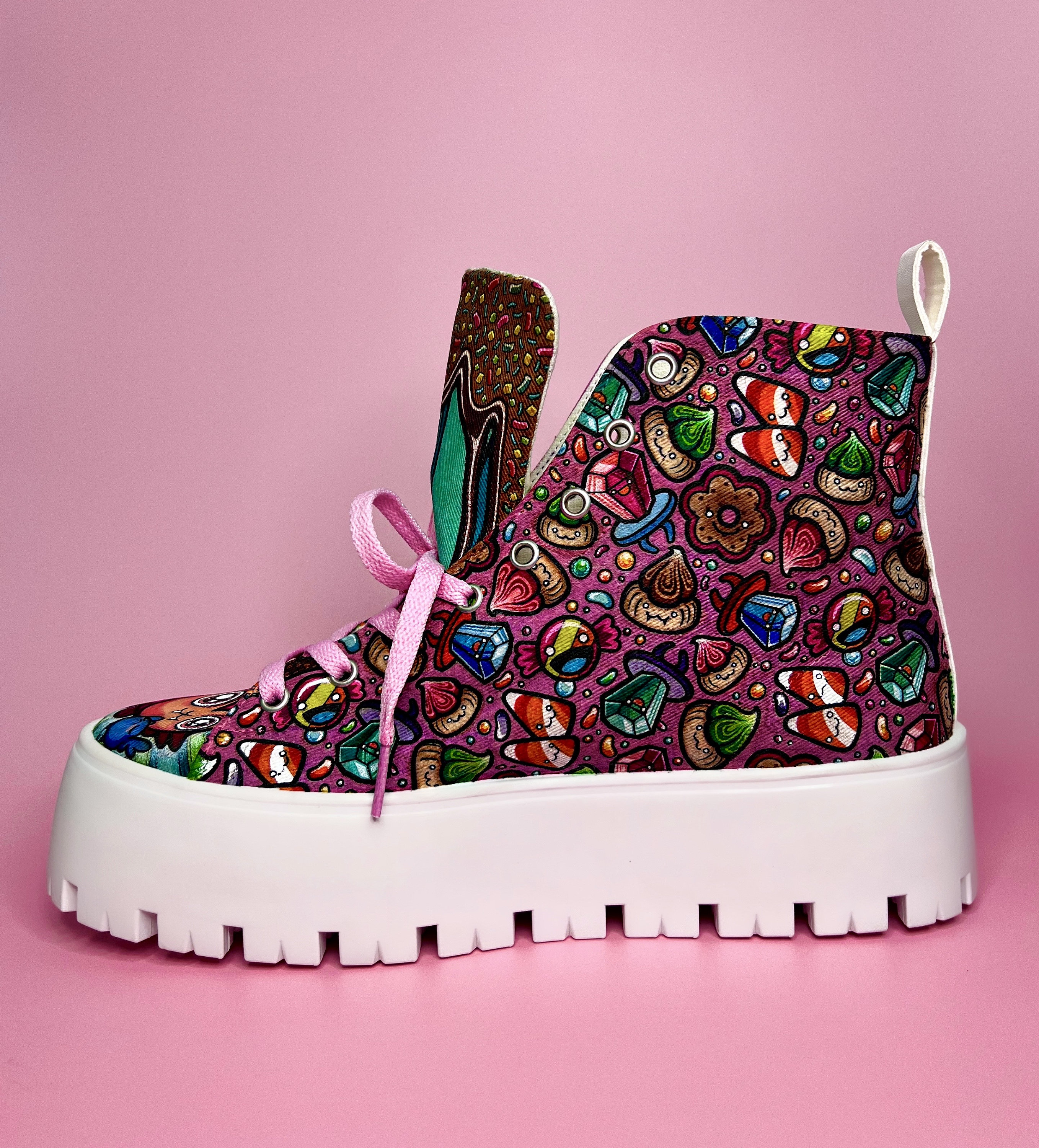 Candy Coated Sweet Tooth Cute Custom Hand Drawn Kawaii Art Platform ...