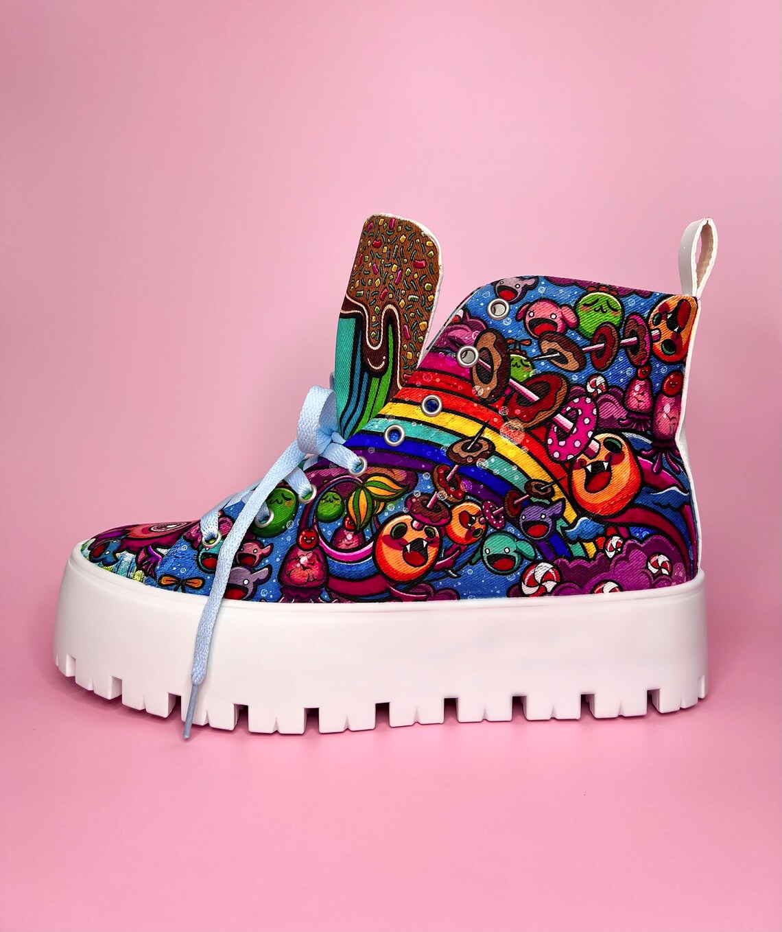 Candy Coated Sweet Tooth Cute Custom Hand Drawn Kawaii Art Platform ...