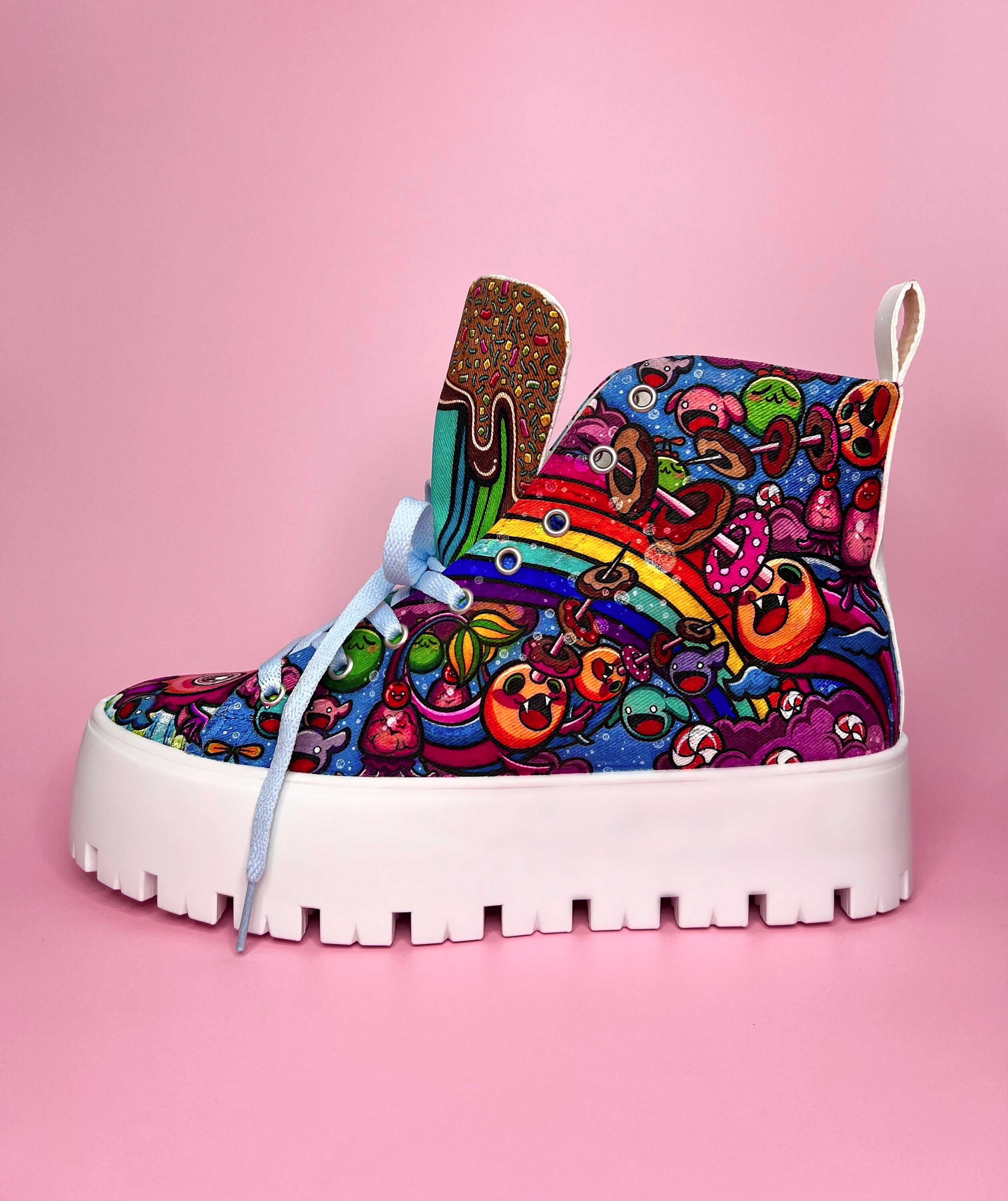 Candy Coated Sweet Tooth Cute Custom Hand Drawn Kawaii Art Platform ...