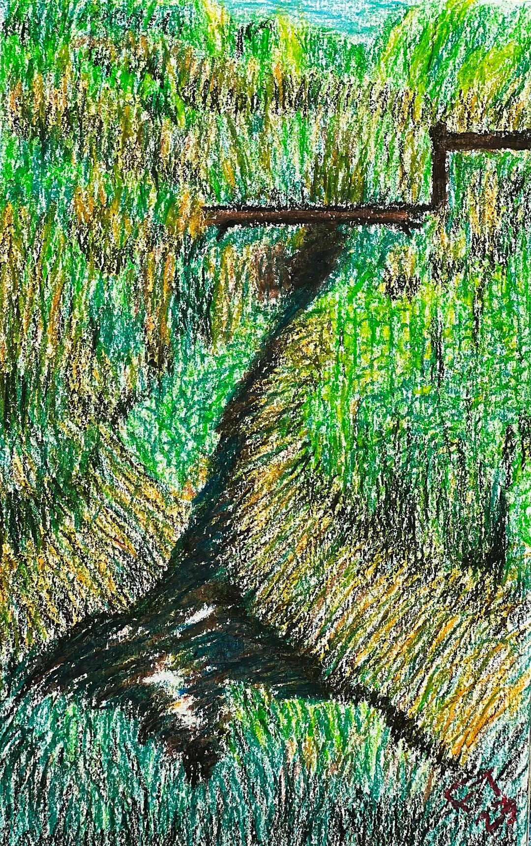 Blue Lagoon Bridge in Oil Pastels 2023 - Etsy