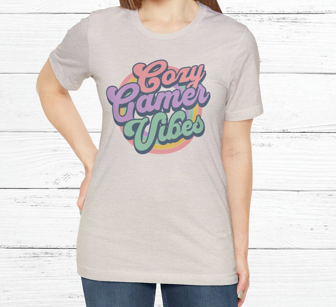 Cozy Gamer Vibes T-shirt: Book & Coffee Lover Gift - Etsy