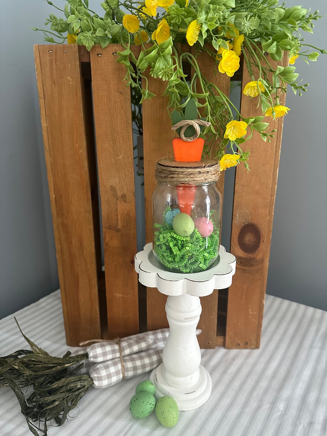Mason Jar Topper | Tiered Tray Display Decor /carrot Topper/carrott ...