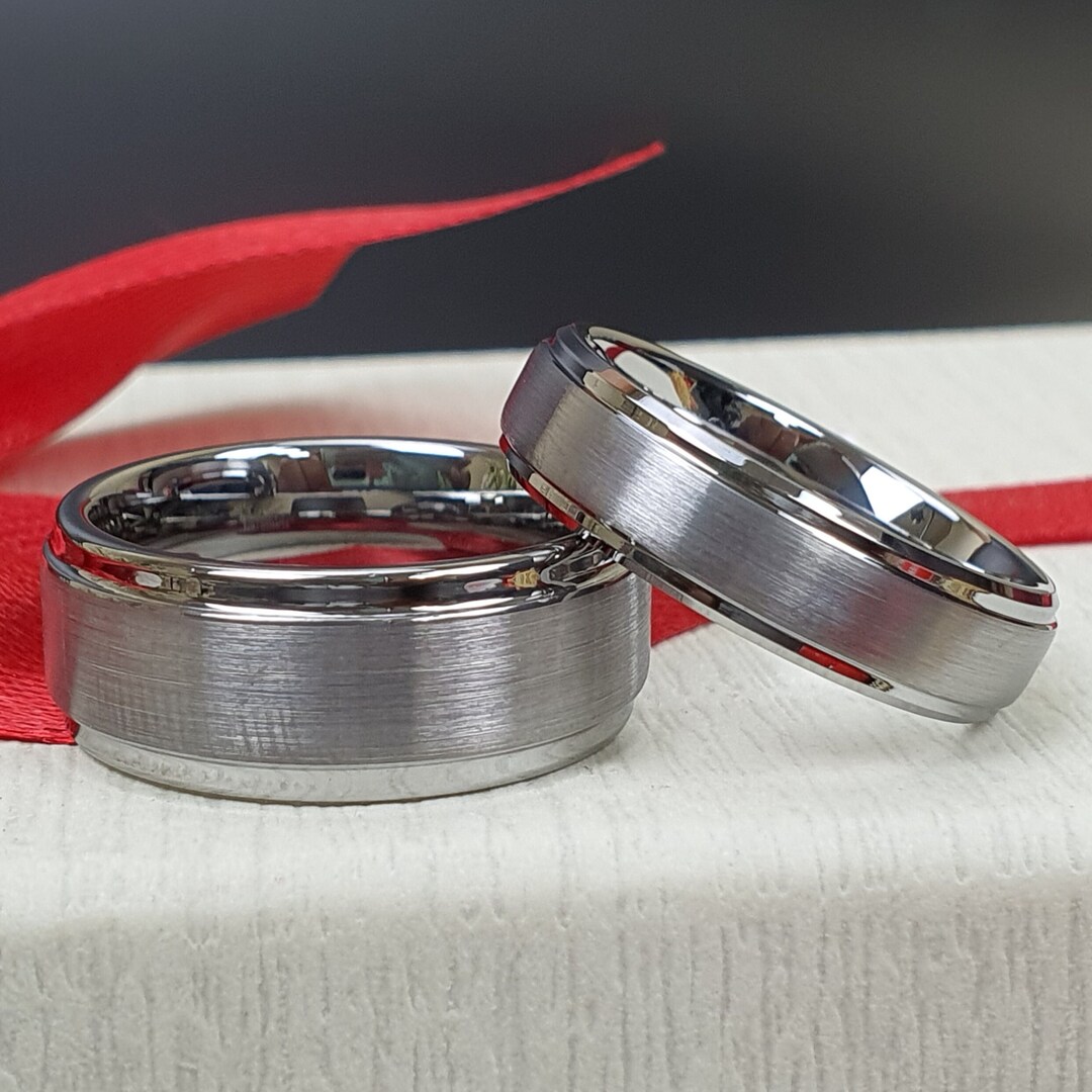 Pip Cut Shiny Beveled Edges Rings, Handcrafted Jewelry, Matt Finish ...