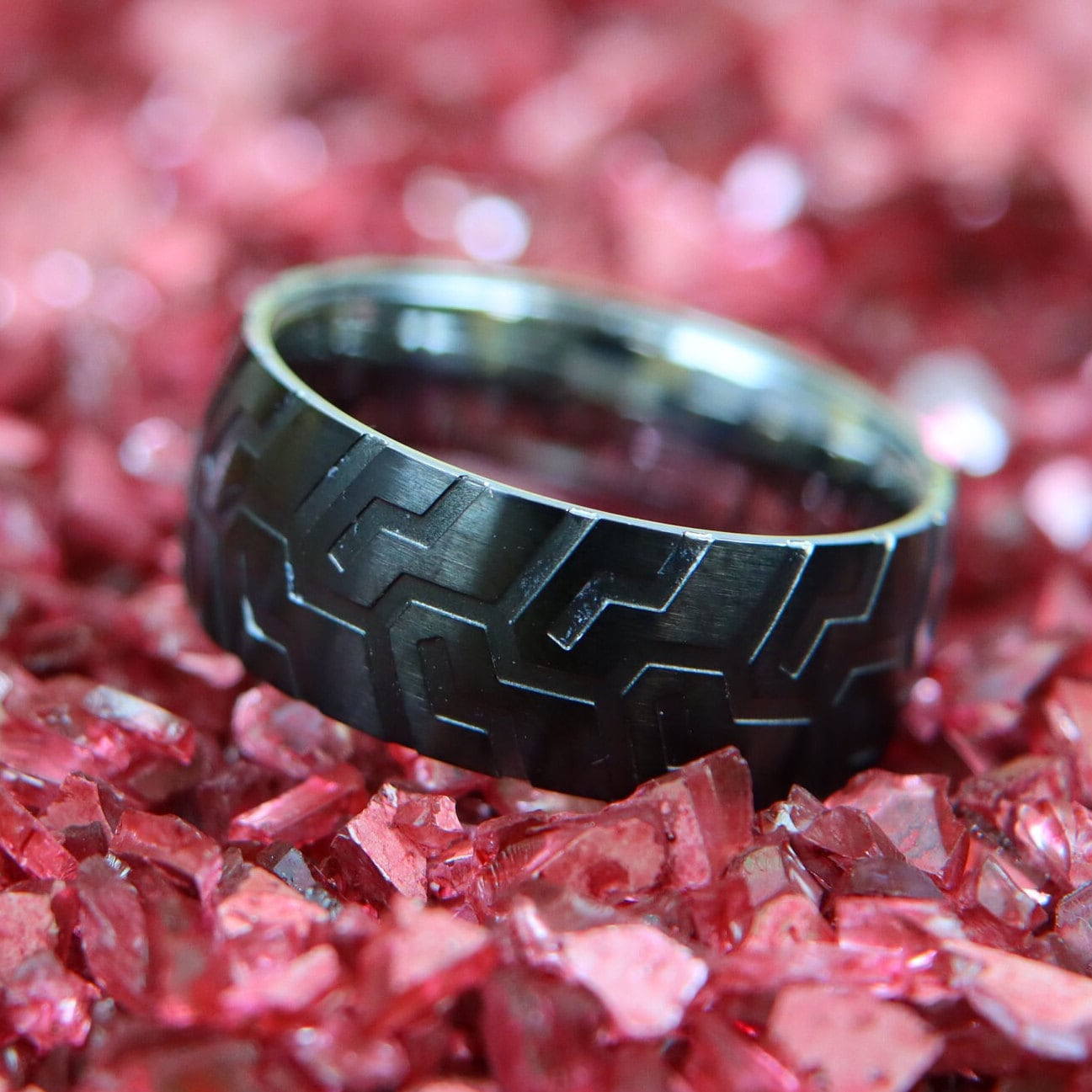 Tire Design Tungsten Ring Mens Wedding Band Tire Tread Ring - Etsy