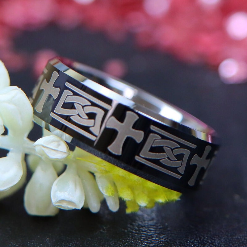 Christian Cross Ring - Etsy