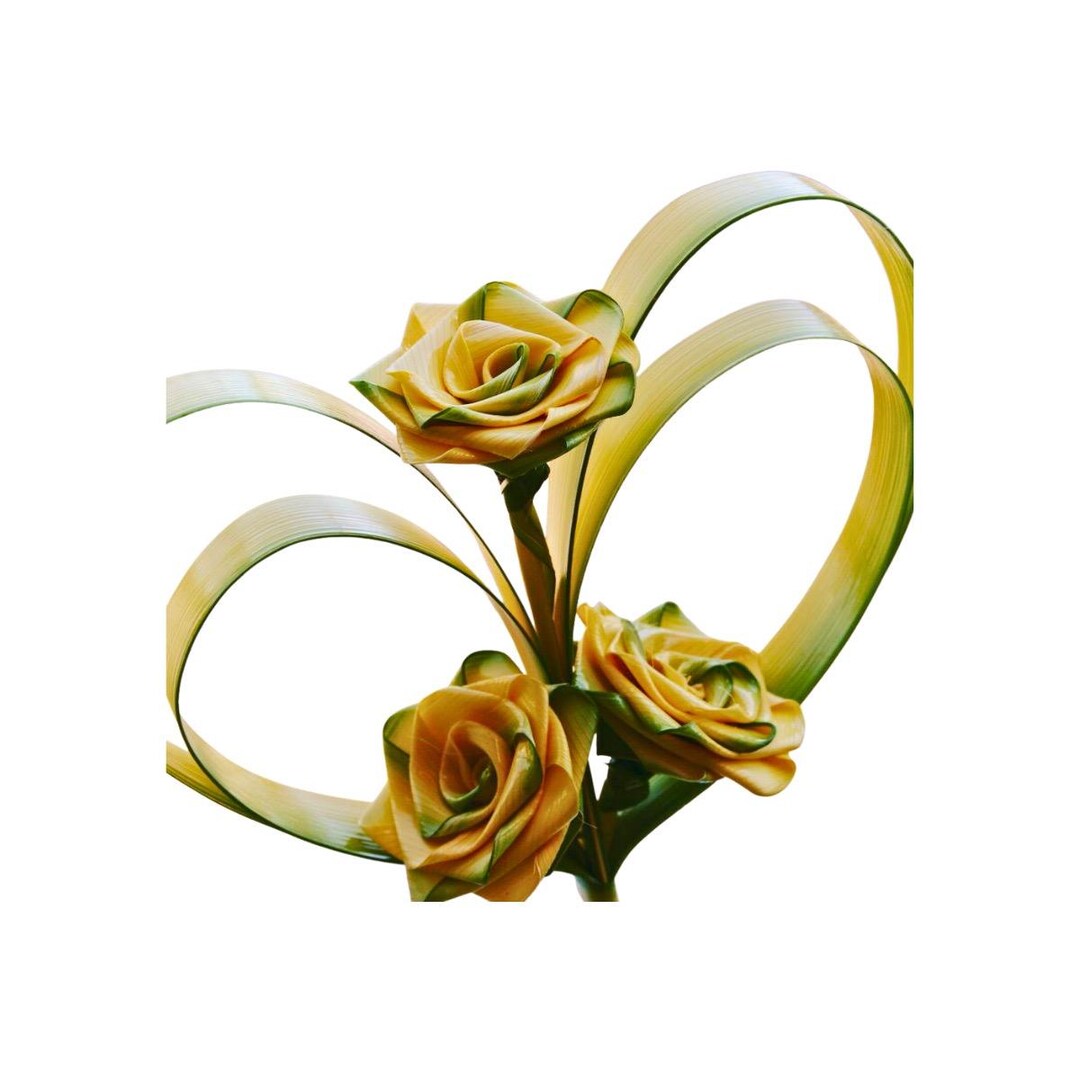 Southern Palm Rose Bouquet • Charleston Sweetgrass Inspired • Coastal ...