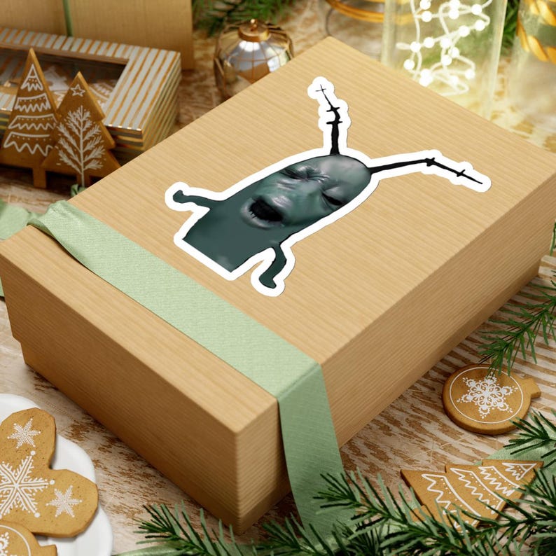 Kiss-cut Stickers OF Cursed Plankton Meme, Instagram Plankton Meme ...