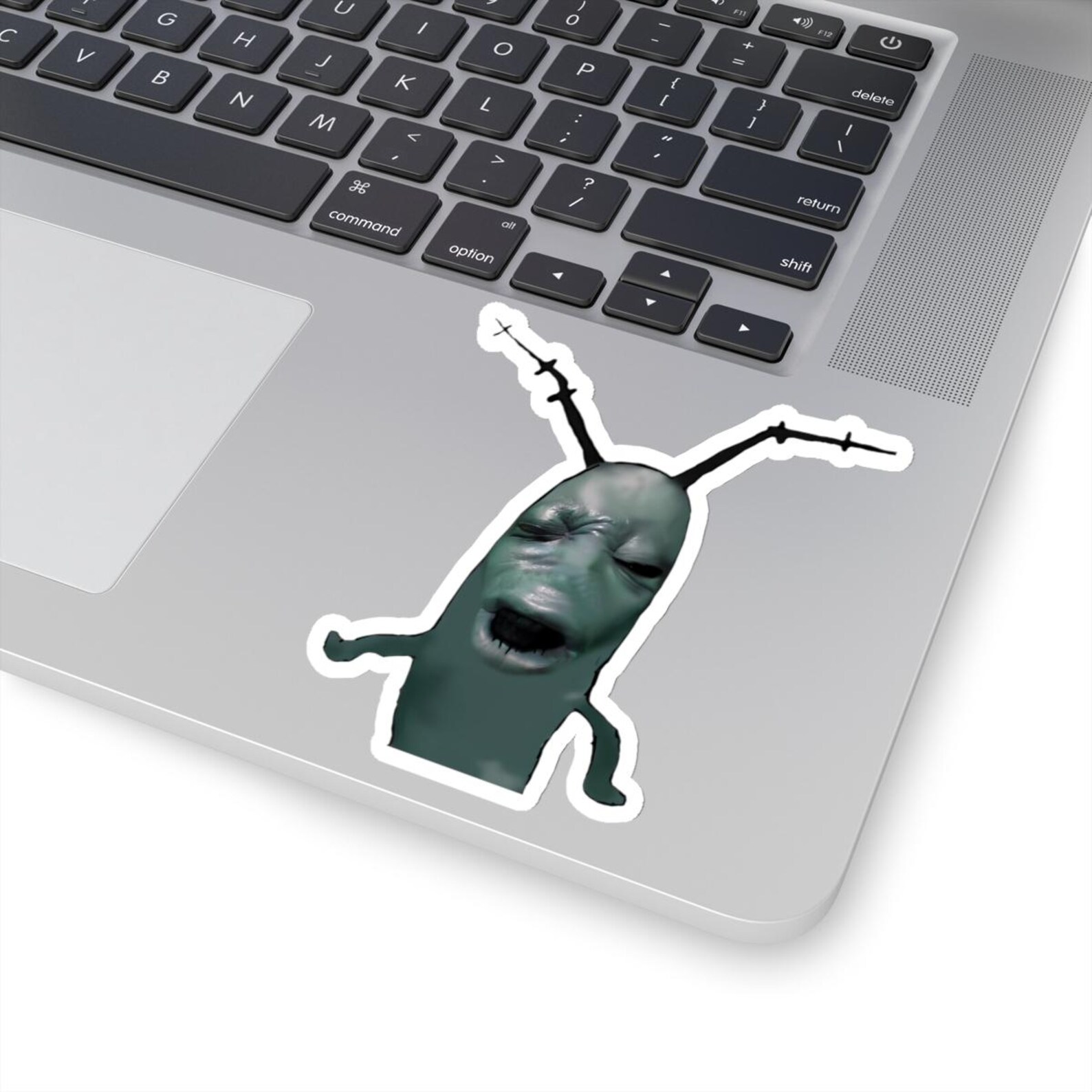 Kiss-cut Stickers OF Cursed Plankton Meme, Instagram Plankton Meme ...