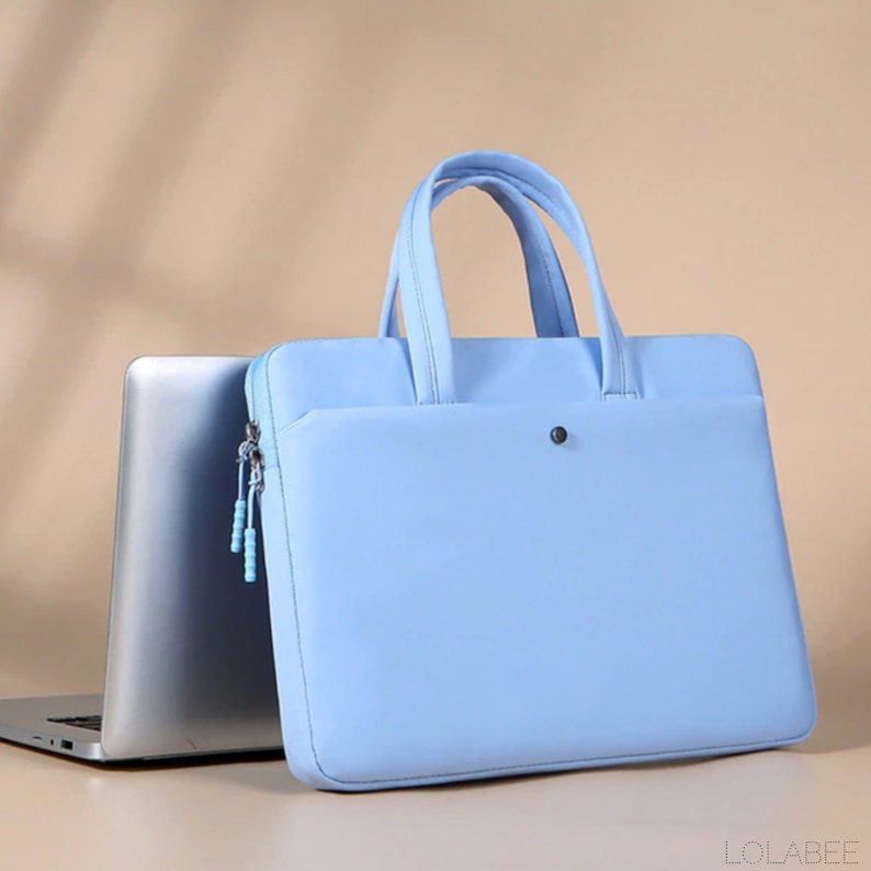 Laptop Bag in Light Blue Blue Laptop Case With Handles - Etsy