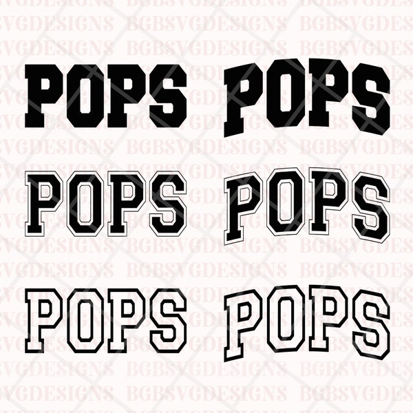 Pops Svg - Etsy