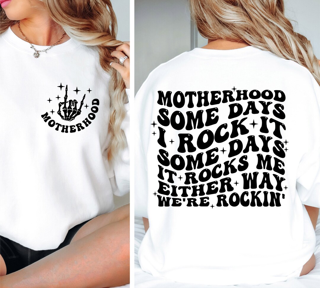 Motherhood Some Days I Rock It Svg, Mom Life Svg, Rock Skeleton Hand ...