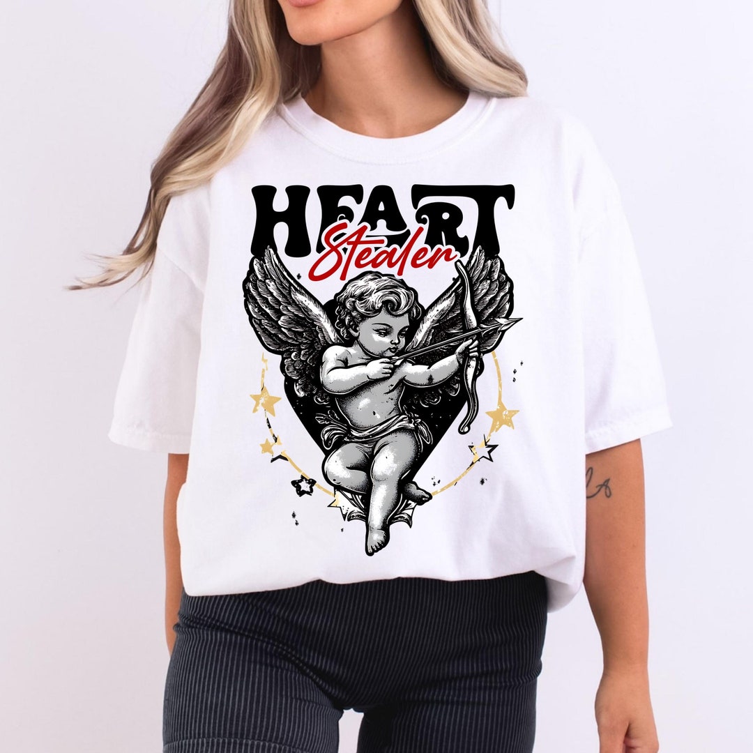 Heart Stealer Png, Retro Valentine Png, Vintage Cupid Png, Valentine's ...