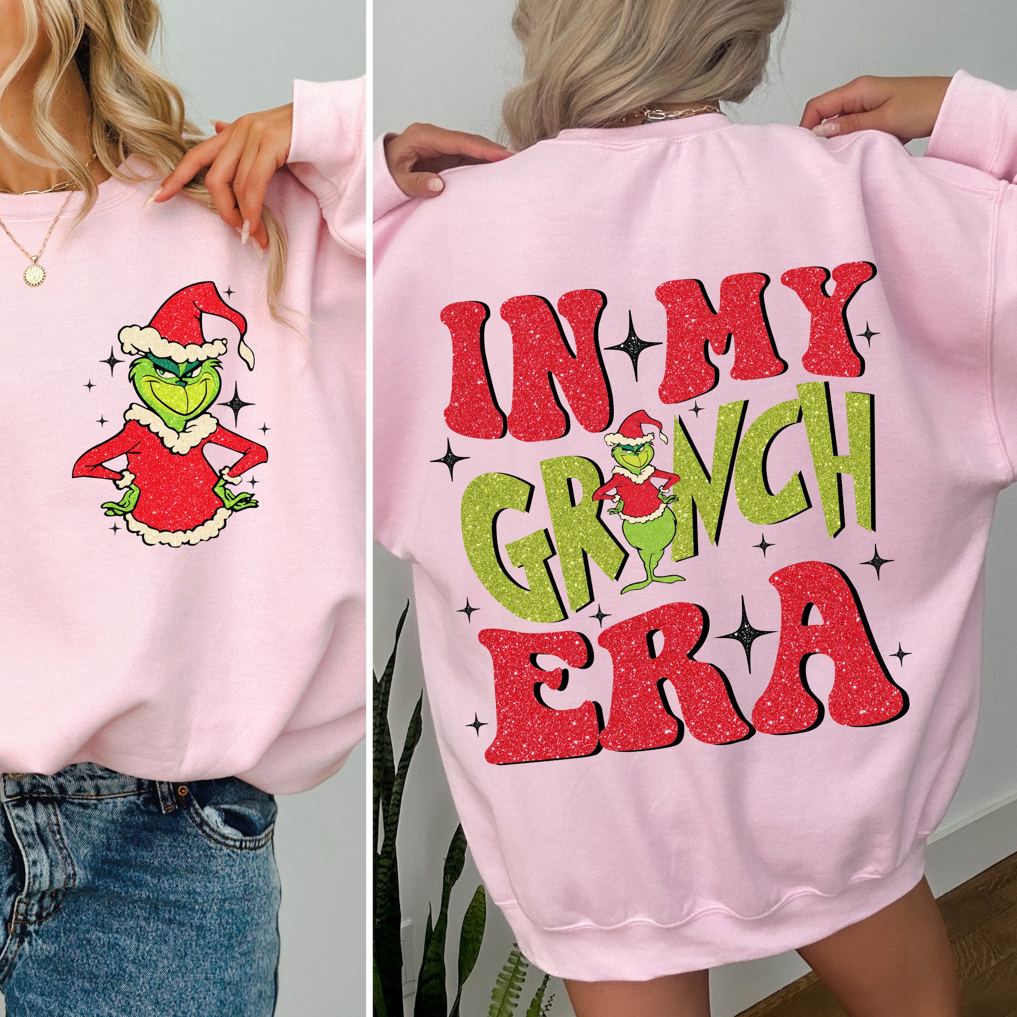 In My Grinch Era Png Glitter Grinch Png Sequin Grinch Png - Etsy
