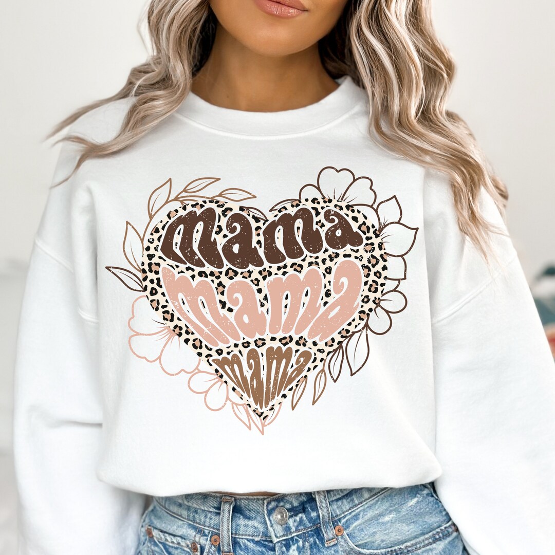 Mama Leopard Print Png, Floral Mama Png, Retro Mama Png, Mothers Day ...