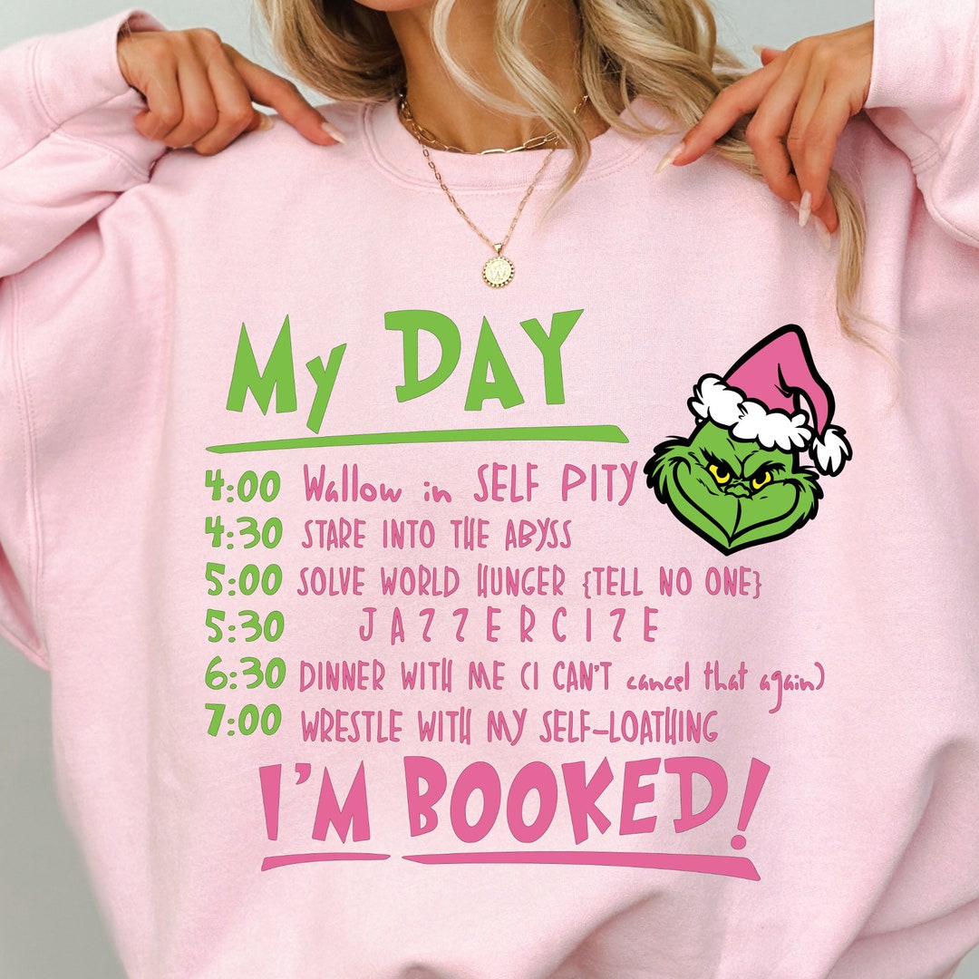Mi día Grinch Svg Png, Retro Navidad Svg, Grinch Rosa Svg, Grinch Png ...