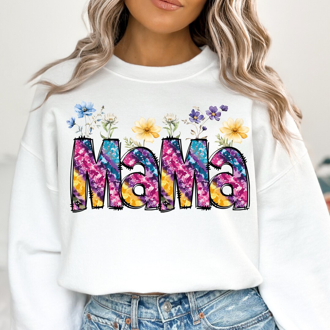 Mama Flower Png, Mama Png, Retro Mama Png, Boho Mama Png, Mom ...