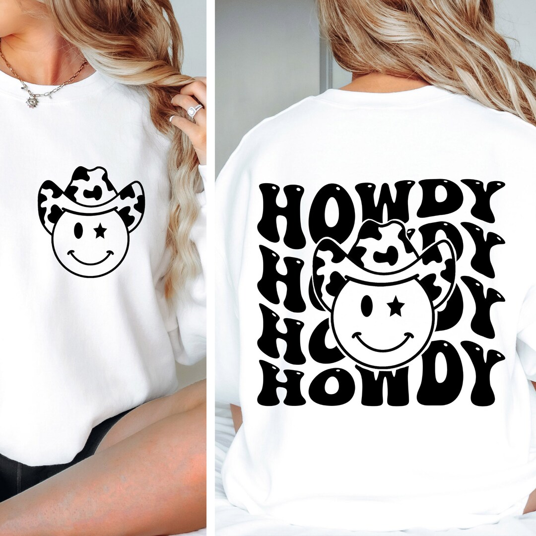 Howdy Svg Png, Cowboy Smiley Svg, Smiley Svg, Groovy Svg, Hippie Svg ...
