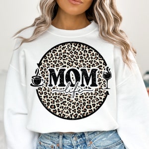 Mom Life Leopard Print Png, Mom Png, Mothers Day Png, Funny Mom Png ...