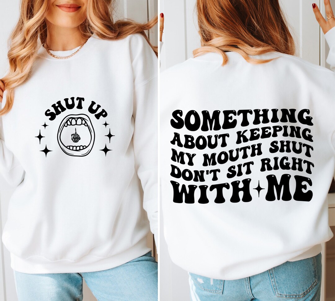 Something About Keeping My Mouth Shut Svg Png, Shut up Svg, Sarcastic ...
