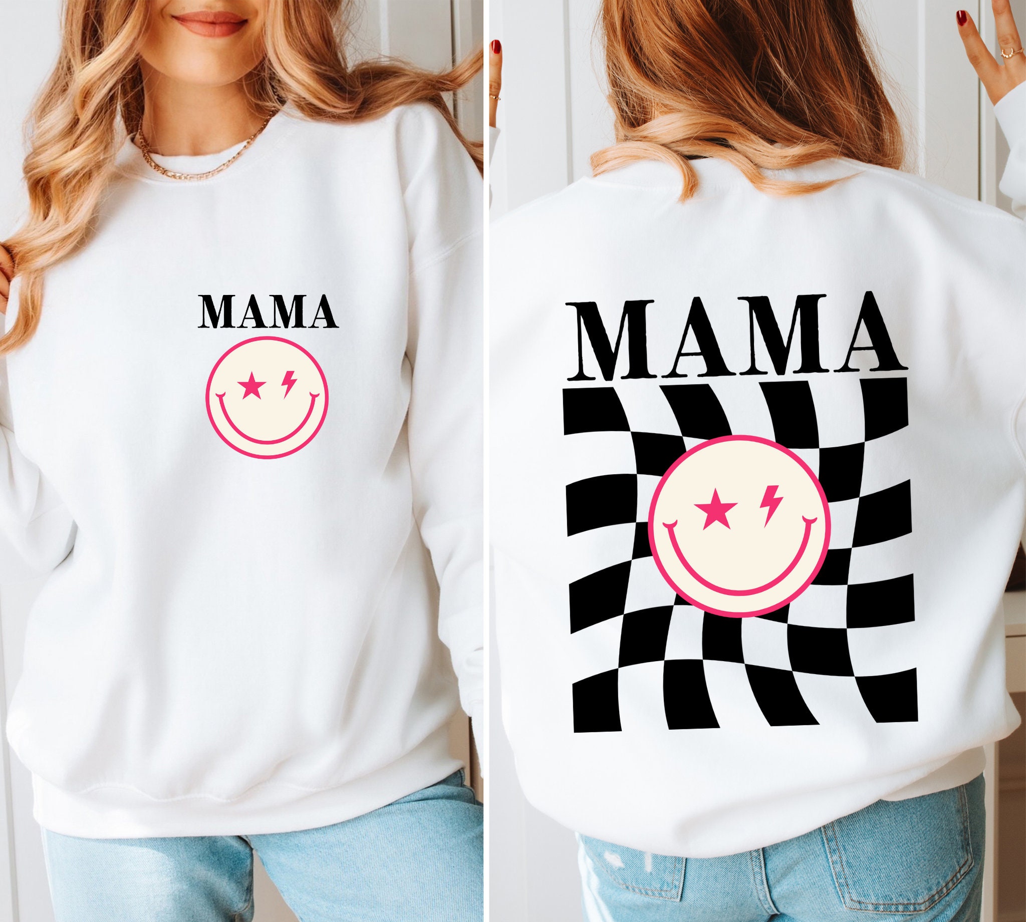 Retro Mama Svg Mama Svg Png Smiley Mama Svg Groovy Mama - Etsy