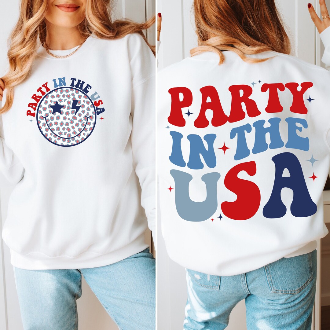 Party in the USA Svg, 4th of July Svg, Retro USA Svg, Fourth of July ...