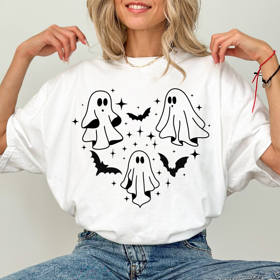 Halloween Ghosts Svg, Halloween Png, Ghost Png, Retro Halloween Svg ...