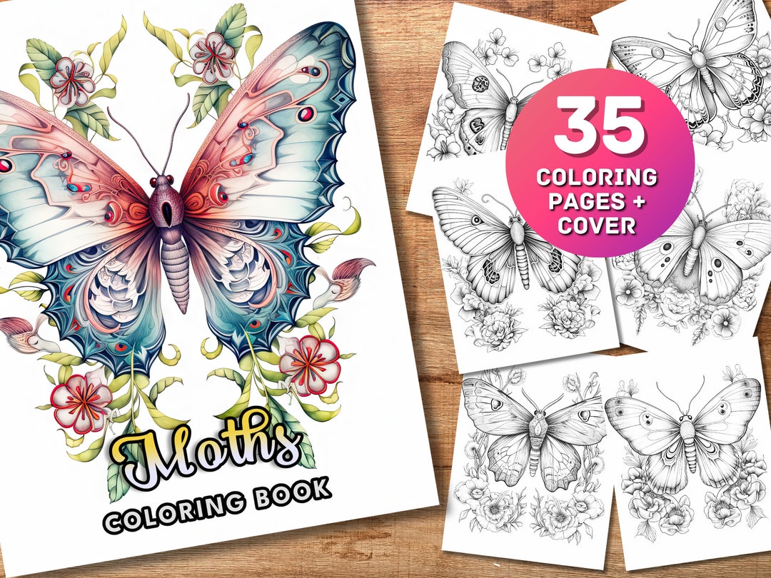35 Butterfly Coloring Page, Moth Coloring Book, Butterfly Printable ...