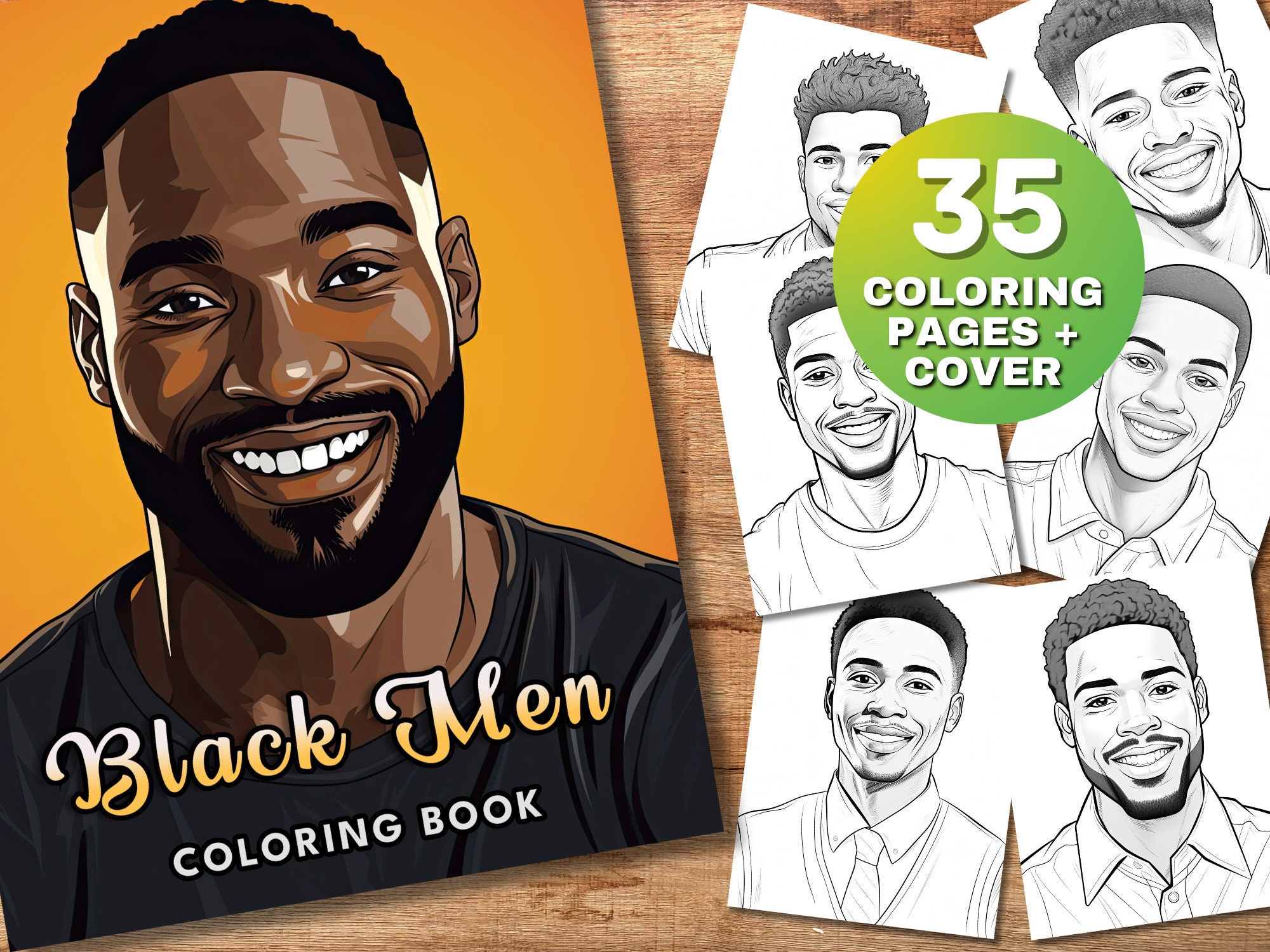 35 Black Man Coloring Pages, Black Men Coloring Book, Fashion Colouring ...