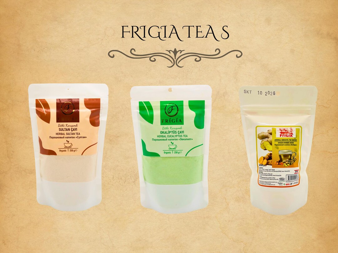 Eucalyptus Tea Sampler: Turkish Mint, Ginger, Winter Wellness Blend - Etsy