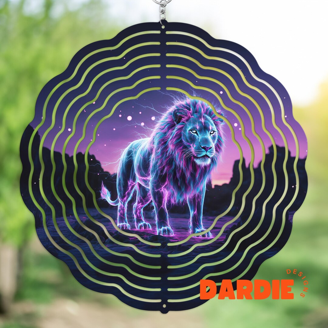Lion Wind Spinner PNG Magestic Rainbow Ethereal Spirit Animal ...