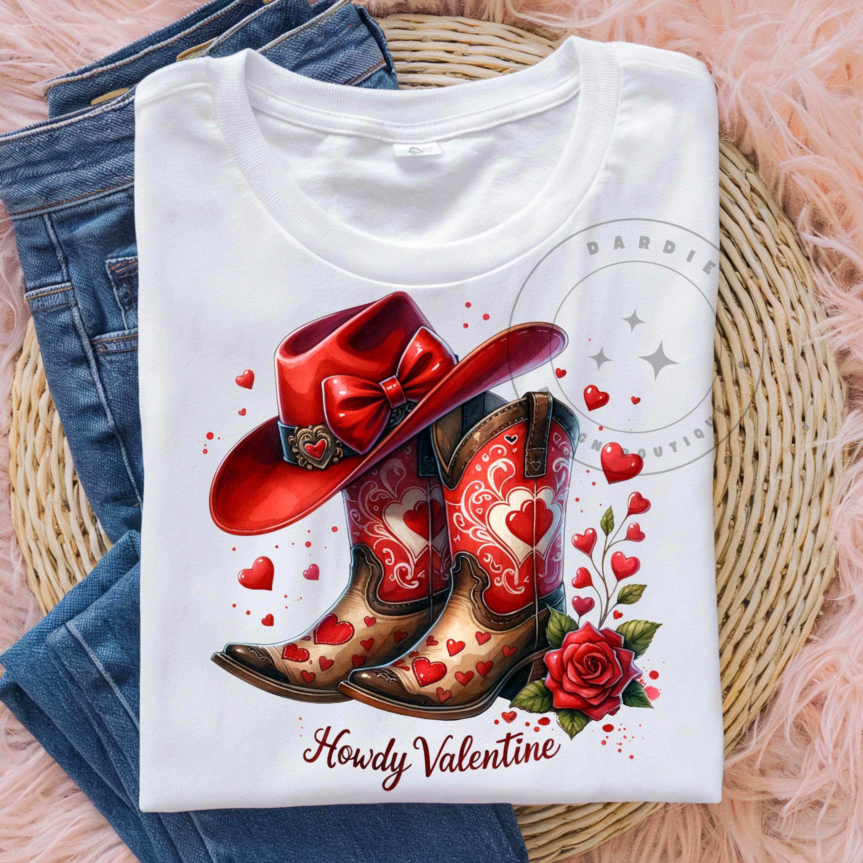 Howdy Valentine PNG Cowgirl Valentine Png Country Western Valentine Png ...