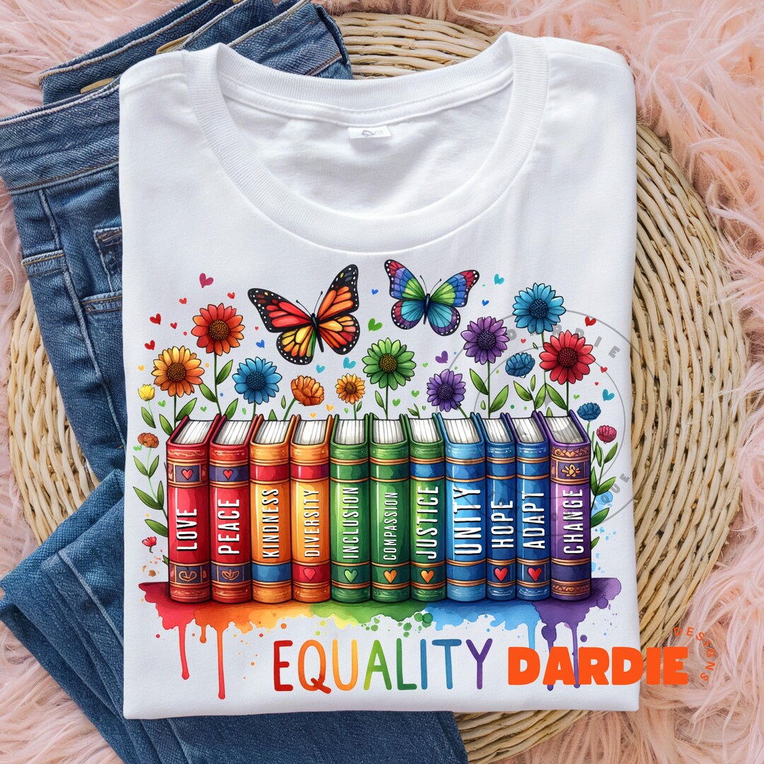 Equality Books and Flowers PNG Equal Rights Pride Month LGBTQ Lesbian ...
