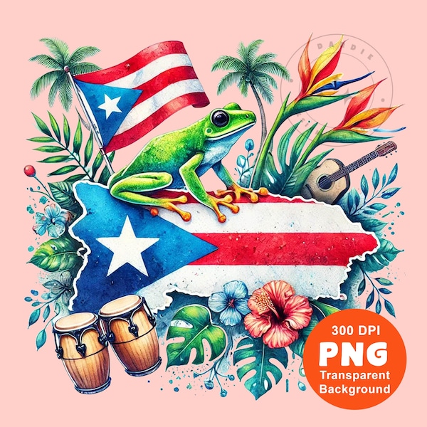 Puerto Rico Dtf Digital - Etsy