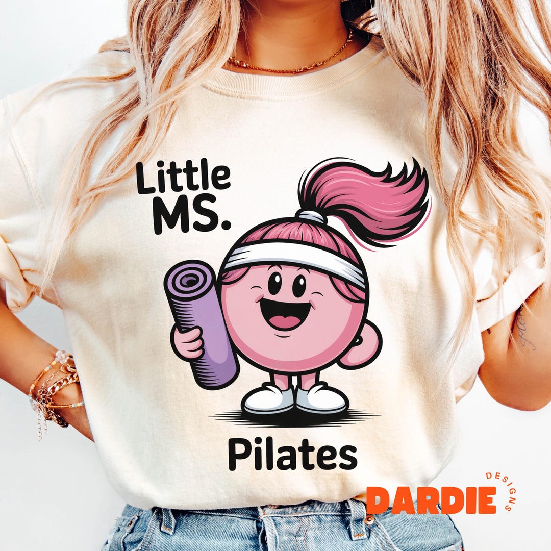 Little Ms Pilates PNG Funny Pilates Lover Motivational Gym Exercise ...