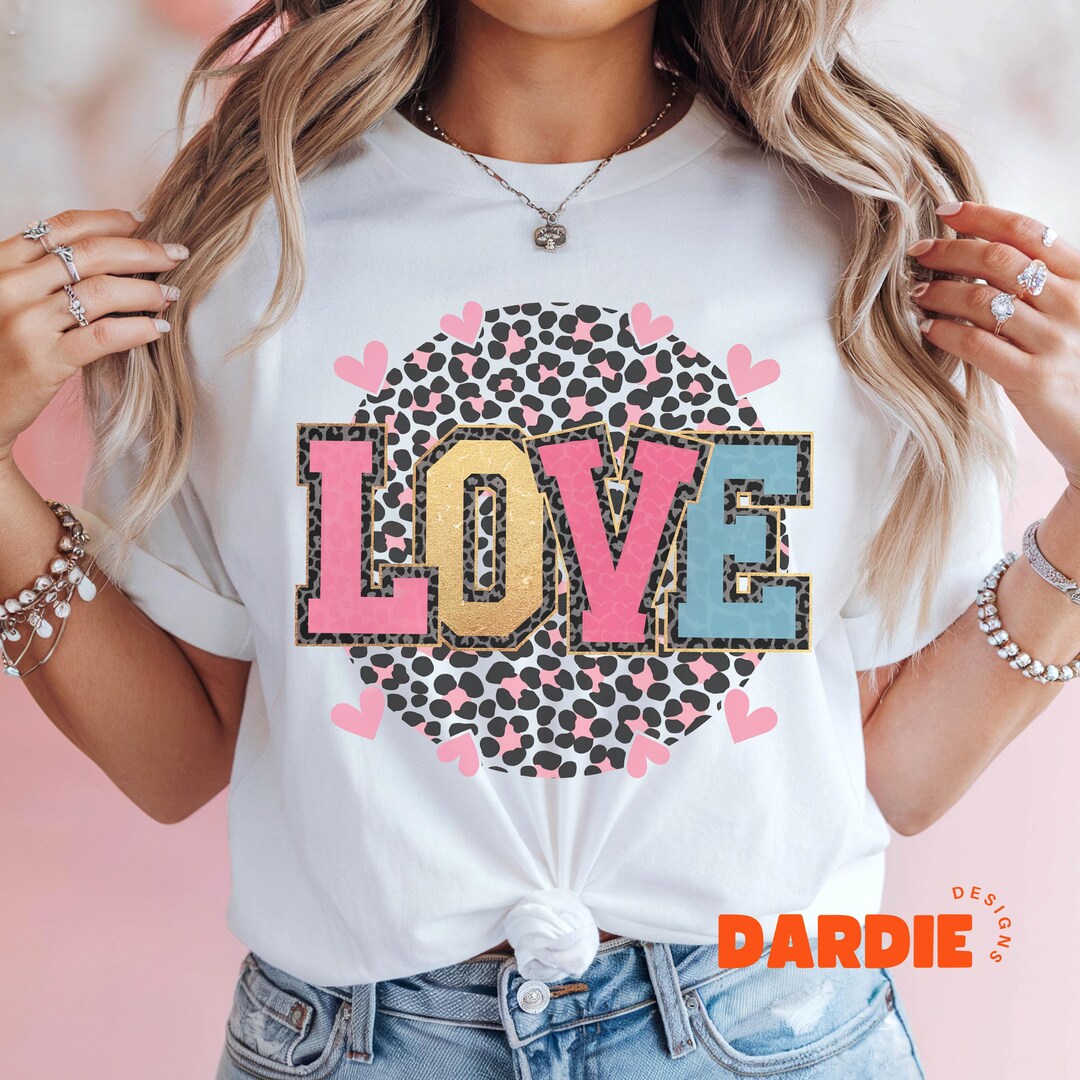 Love PNG Trendy Valentine's Day PNG Leopard Print Love Hearts Png ...