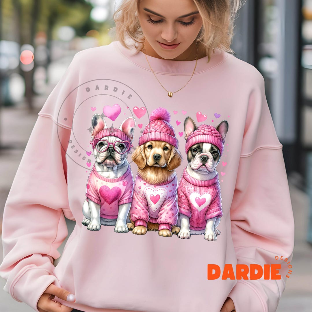 Valentine's Day Dogs PNG Pink Dog Mom Dog Groomer Shirt Clipart ...
