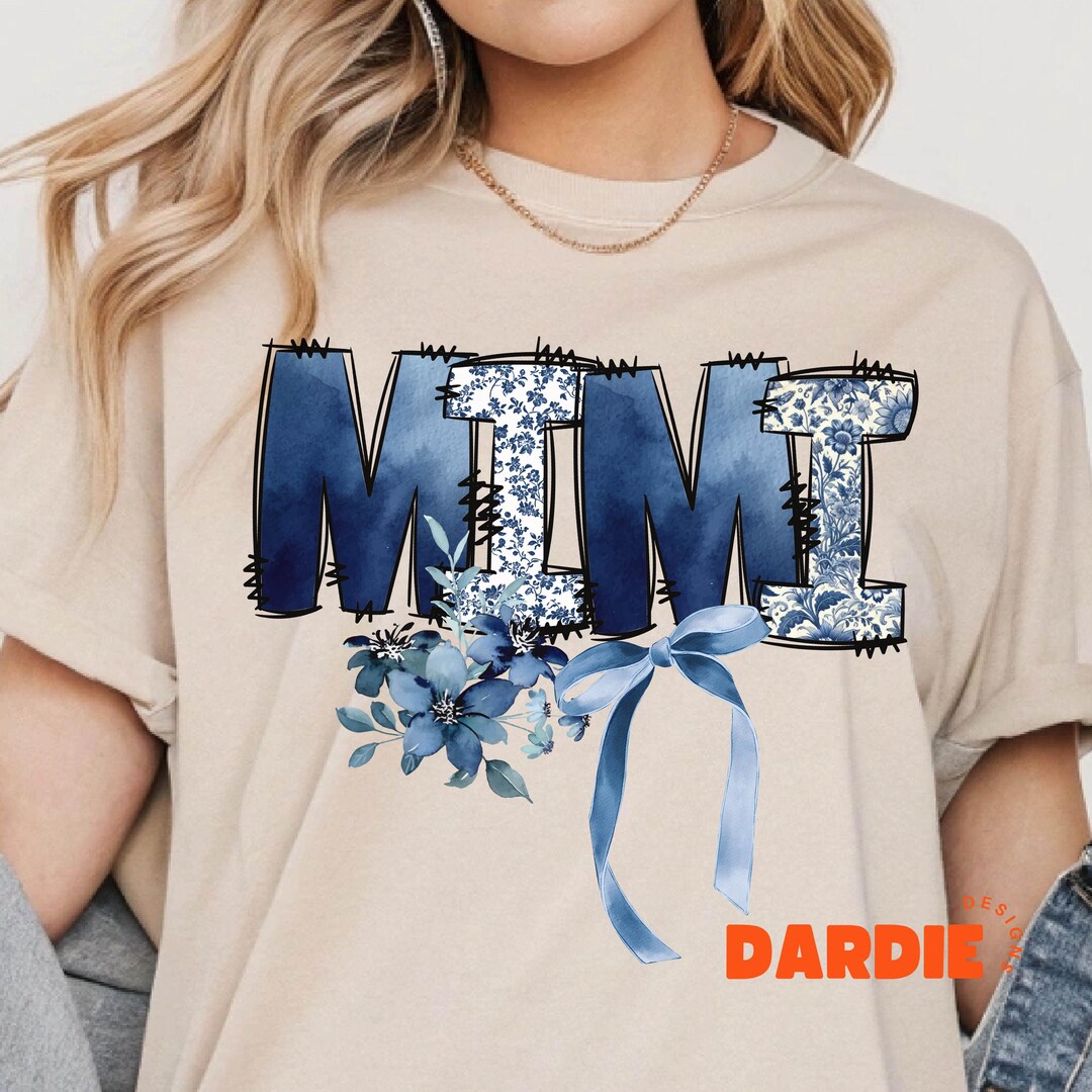 Toile Mimi PNG Doodle Letters Floral Chinoiserie Mimi Coquette Mimi ...