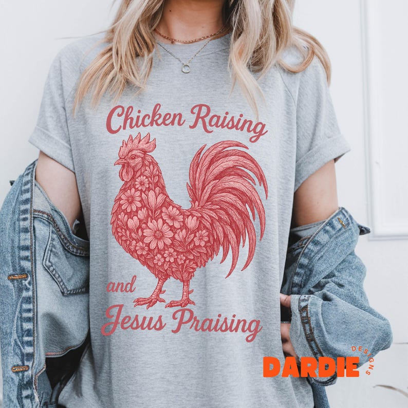 Chicken Raising Jesus Praying PNG, Floral Toile Chinoiserie ...